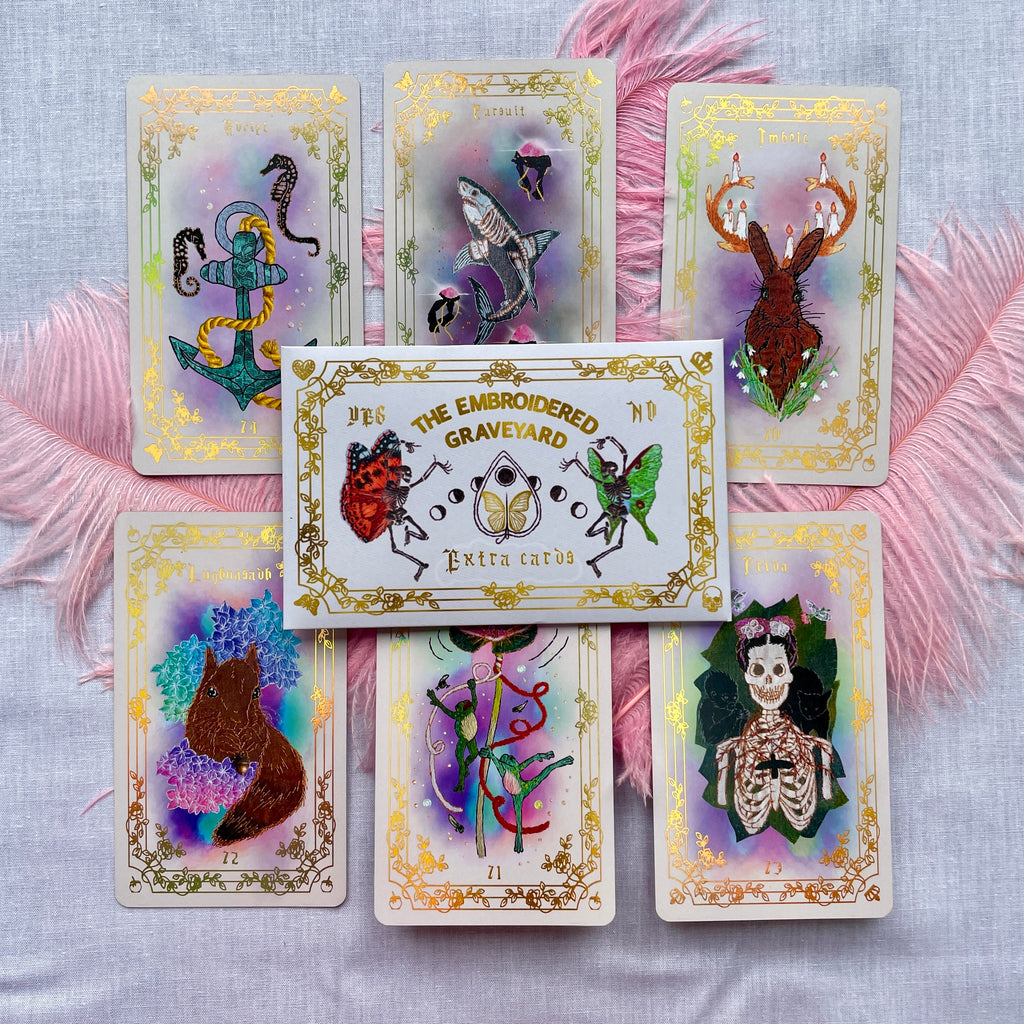 White Mini Card Pack – The Embroidered Forest